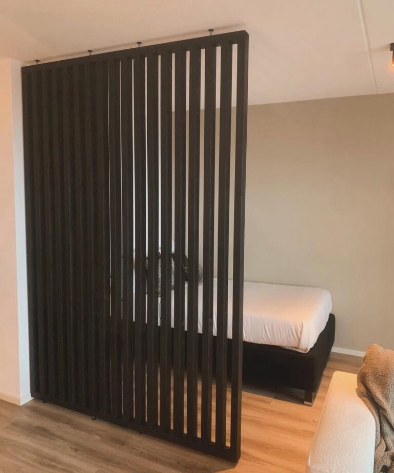 Room Divider Robuust – Louvre Verticaal – Op Maat – WP Wood Productions
